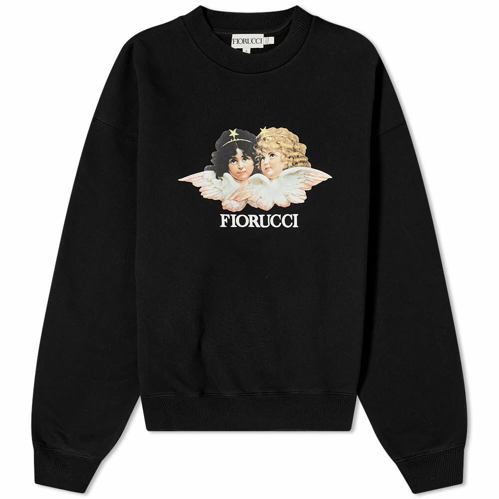 Fiorucci Women's Vintage Angels Sweat in Black Fiorucci