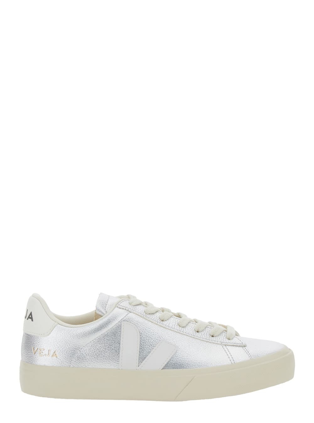Veja campo Metallic Low Top Sneakers With Logo Detail On The Side And ...