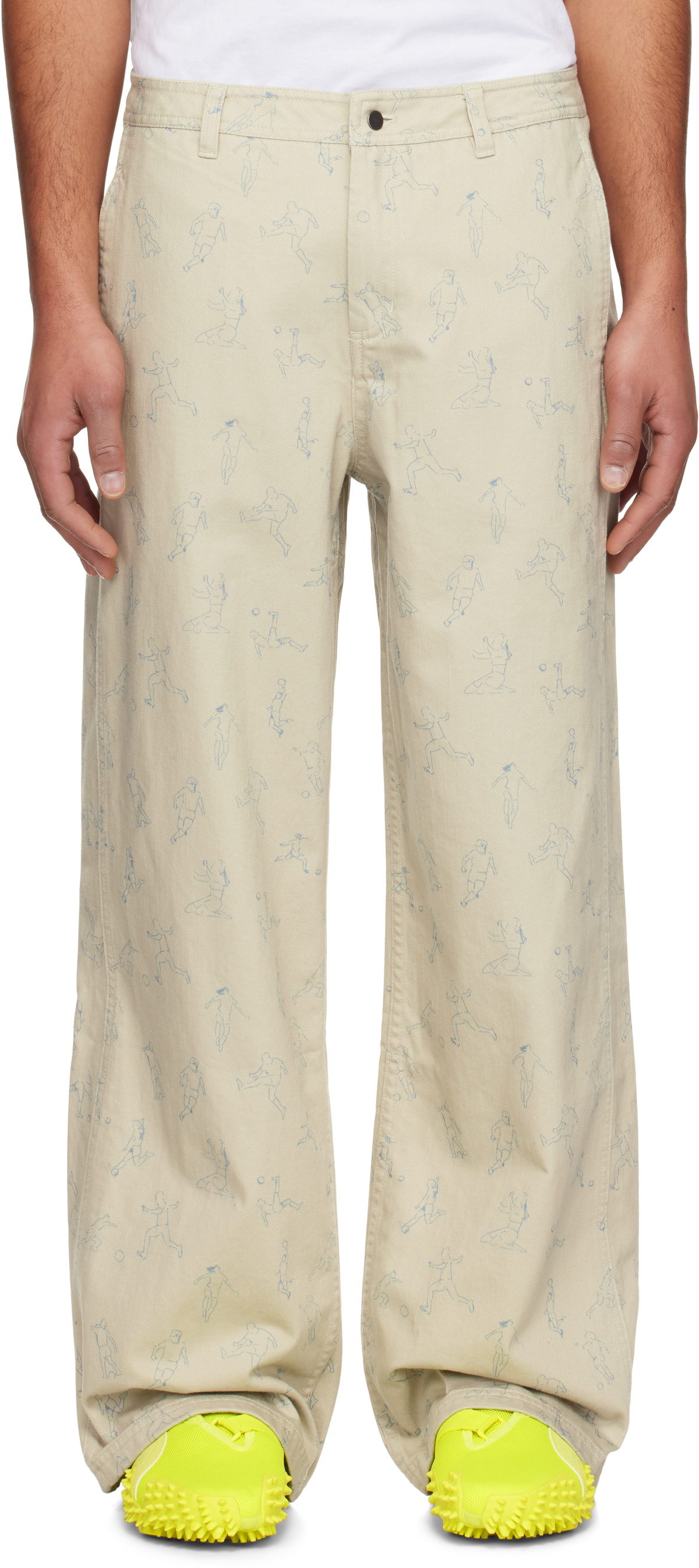 KidSuper Taupe PUMA Edition Doodle Jeans KidSuper