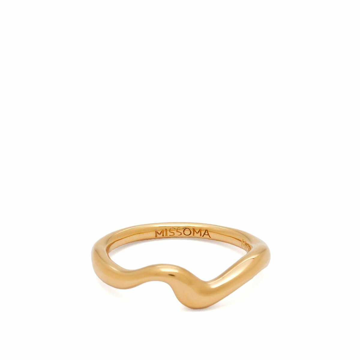 Missoma Women's Molten Wave Stacking Ring in Gold Missoma