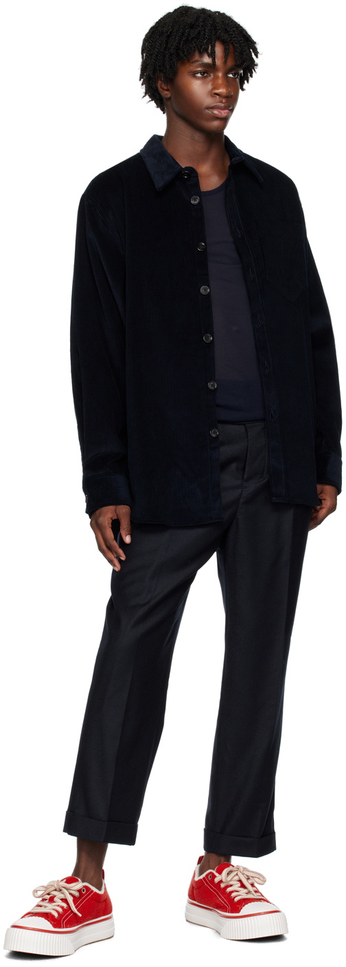 AMI Paris Navy Long Tank Top AMI