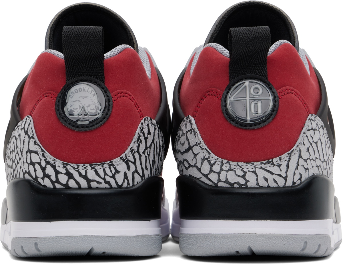 Nike Jordan Red & Gray Jordan Spizike Low Sneakers Nike Jordan Brand