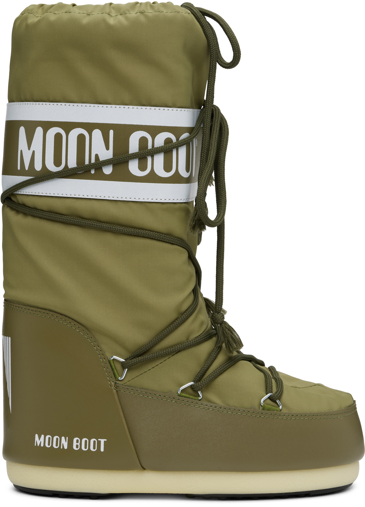 Moon Boot Khaki Icon Nylon Tall Boots Moon Boot