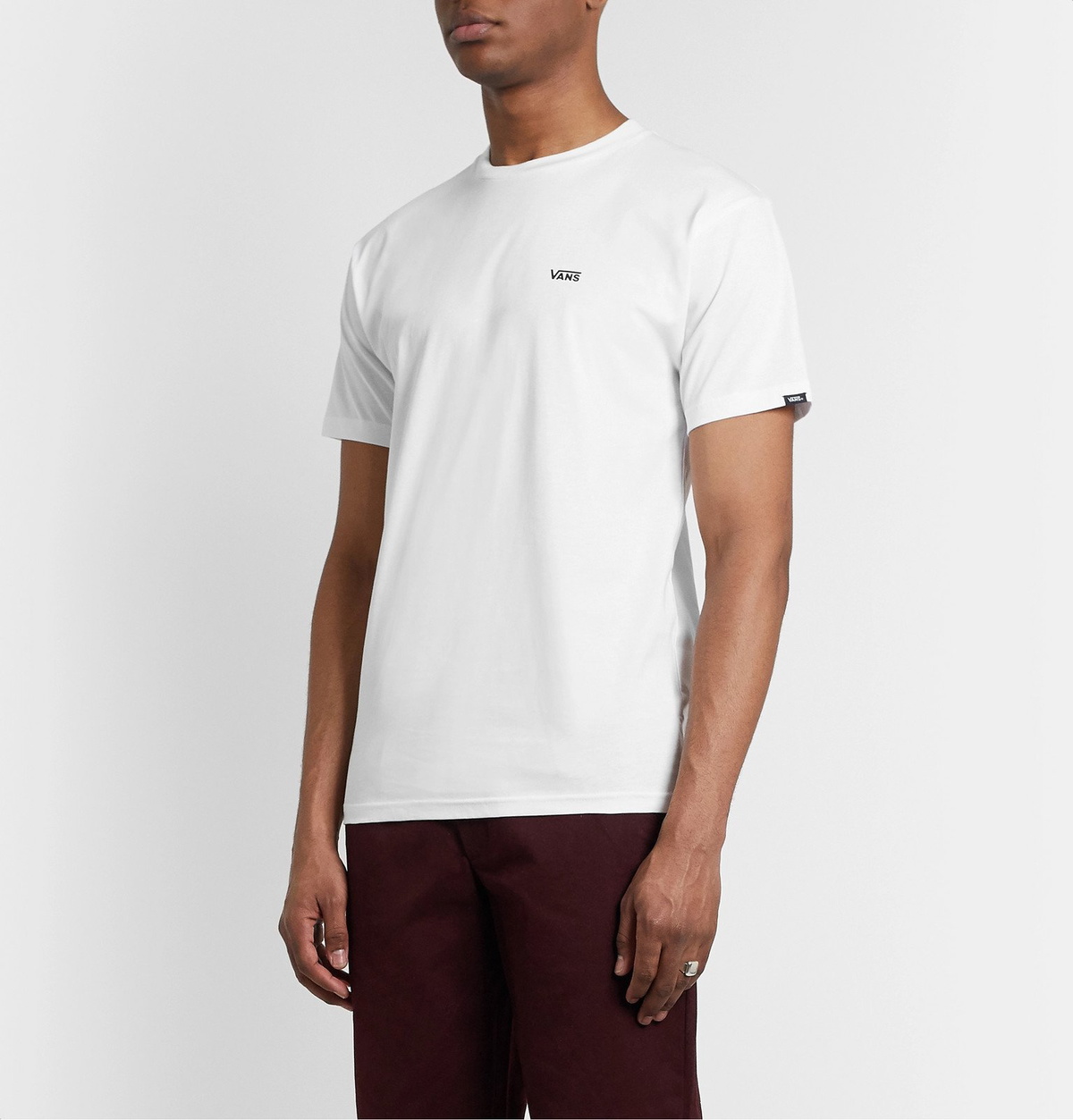 Vans - Logo-Print Cotton-Jersey T-Shirt - White Vans