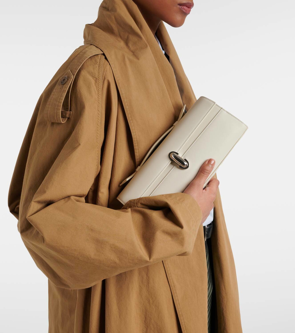 Savette Symmetry Pochette leather tote bag Savette