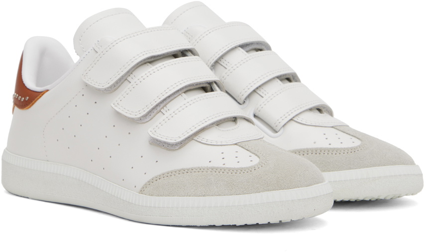 Isabel Marant White & Brown Beth Sneakers Isabel Marant