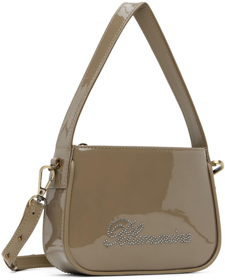 Blumarine Taupe Small Rhinestone Bag Blumarine