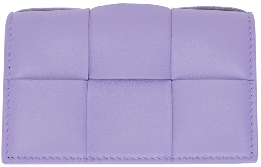 Bottega Veneta Purple Business Card Case Bottega Veneta