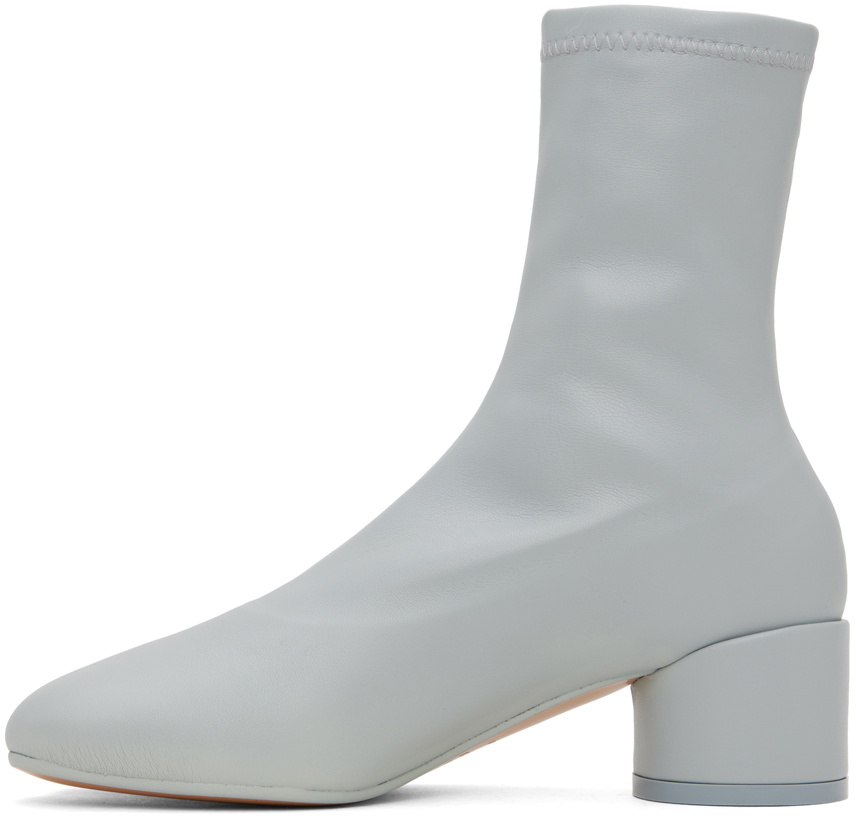 MM6 Maison Margiela Blue Anatomic Stretch Ankle Boots MM6 Maison Margiela