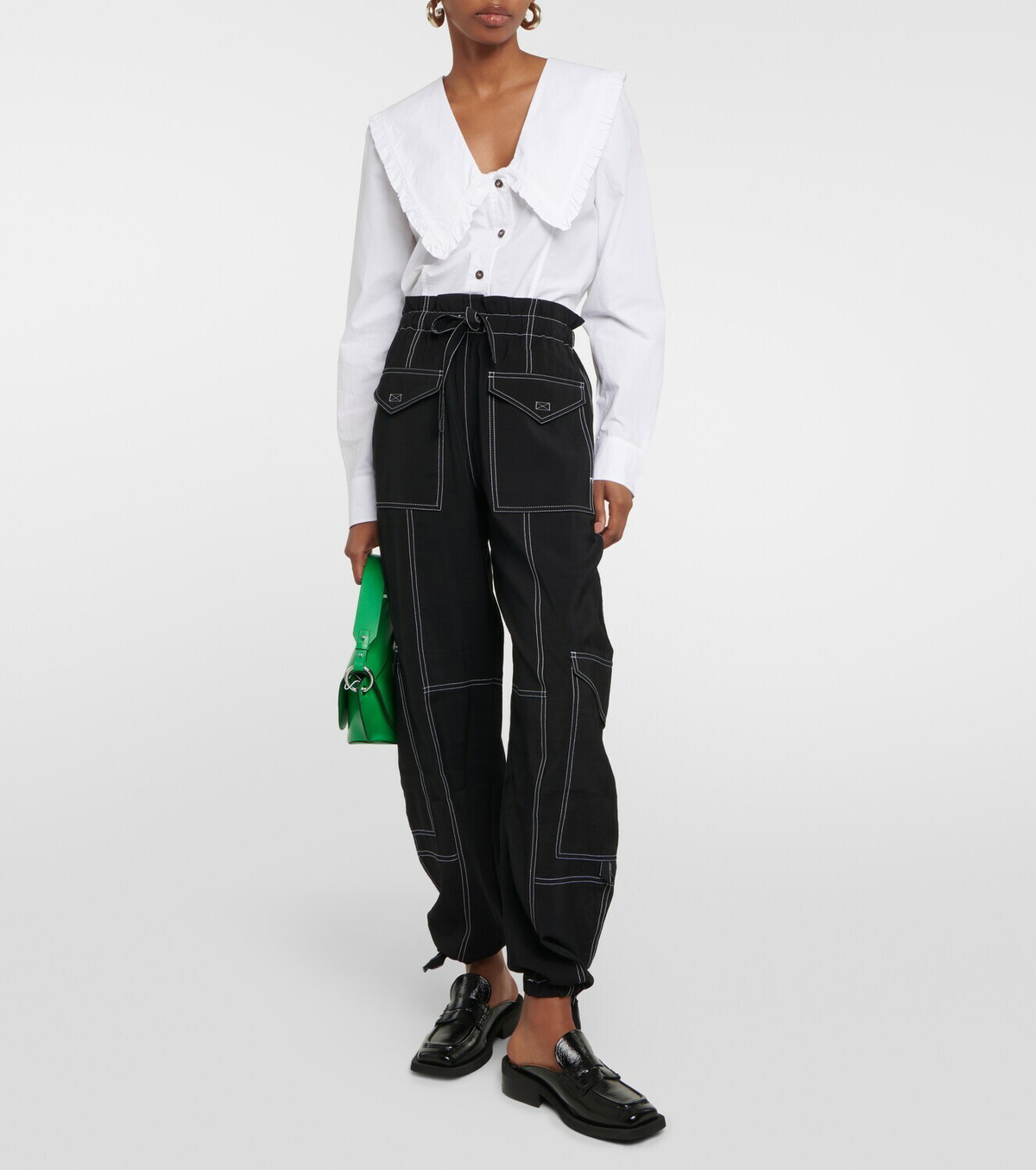 Ganni Mid-rise cargo pants GANNI
