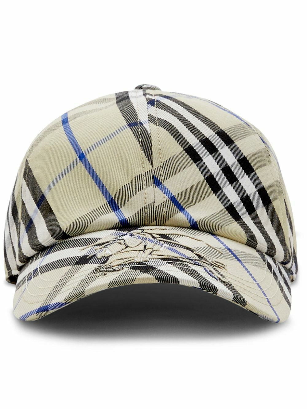Burberry Neutral Nova Check Baseball Cap Burberry