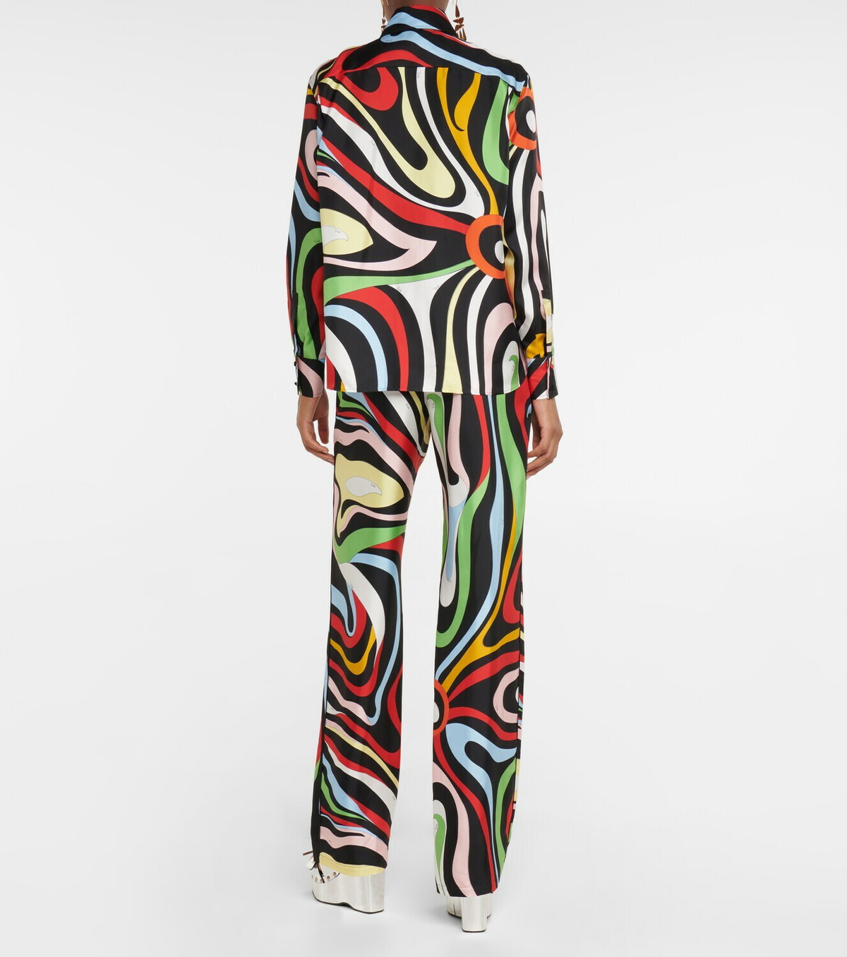 Pucci - Printed silk satin shirt Emilio Pucci