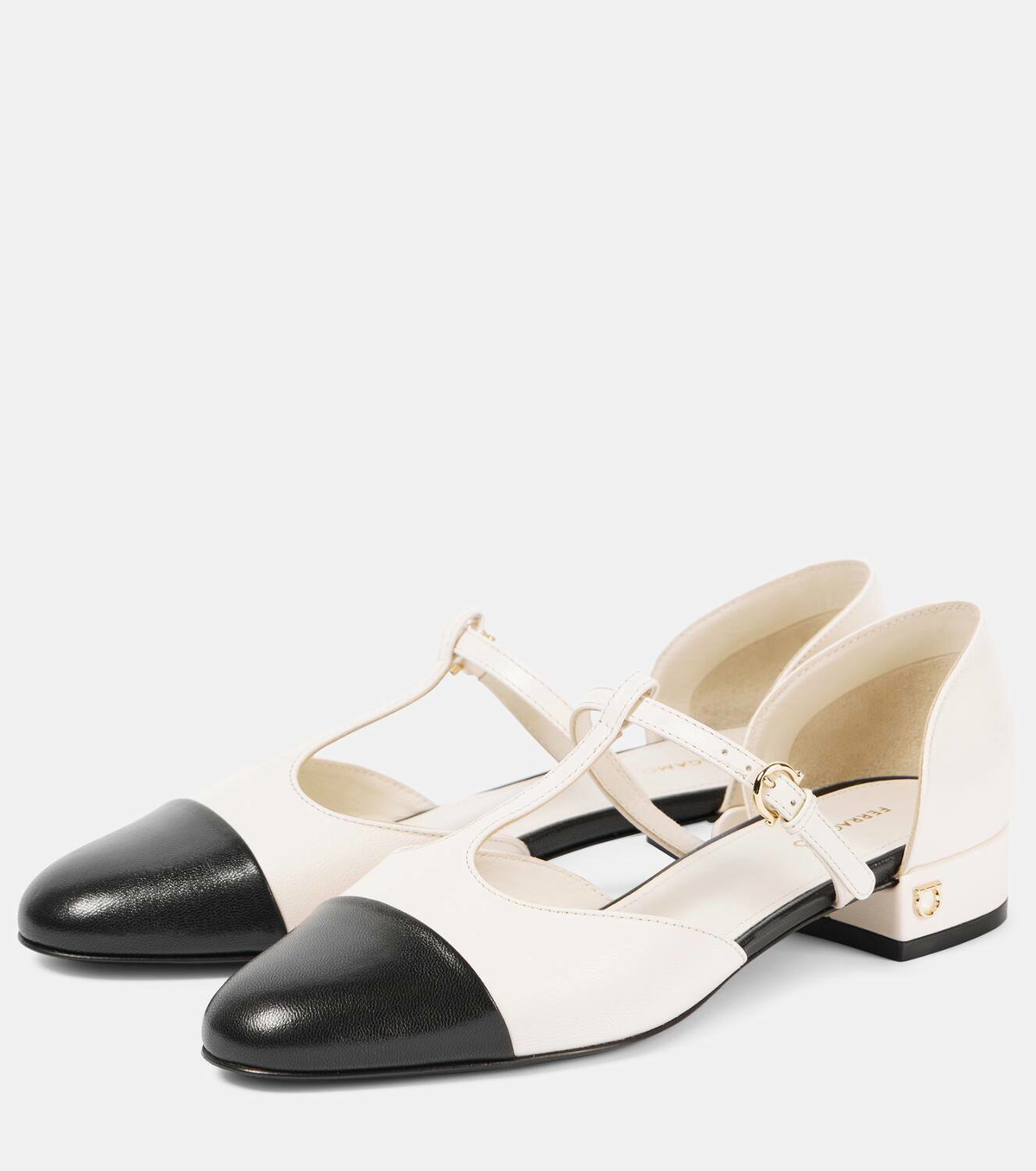 Ferragamo Linette leather Mary Jane flats Salvatore Ferragamo