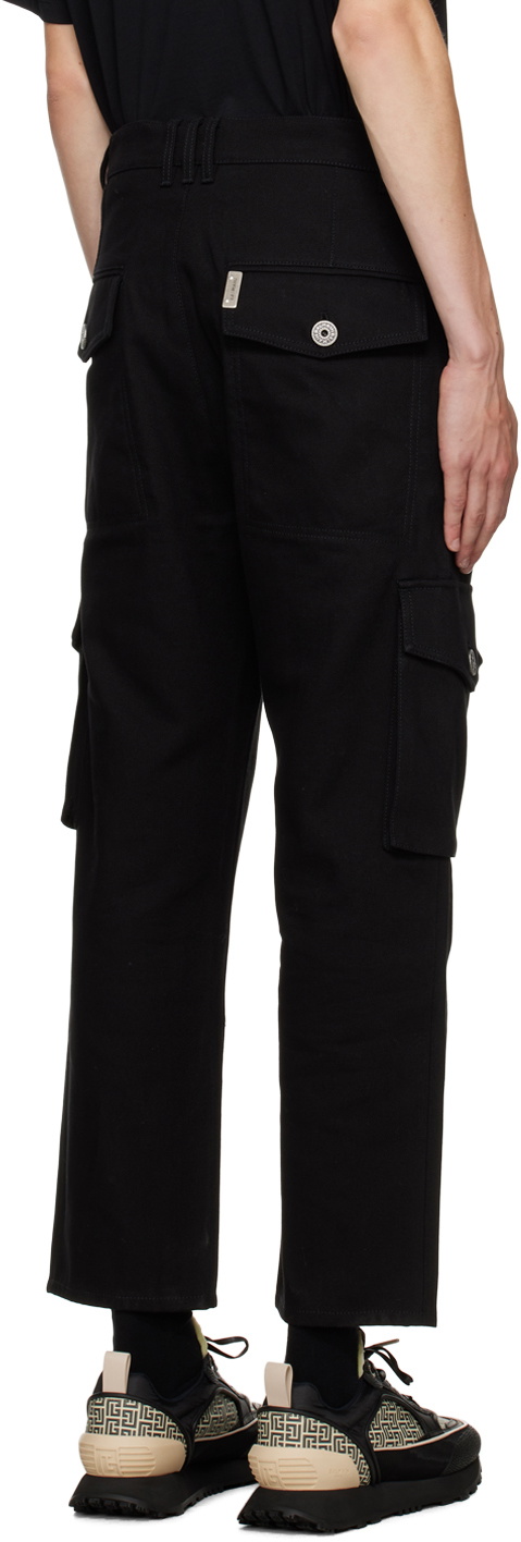 Balmain Black Zip Cargo Pants Balmain