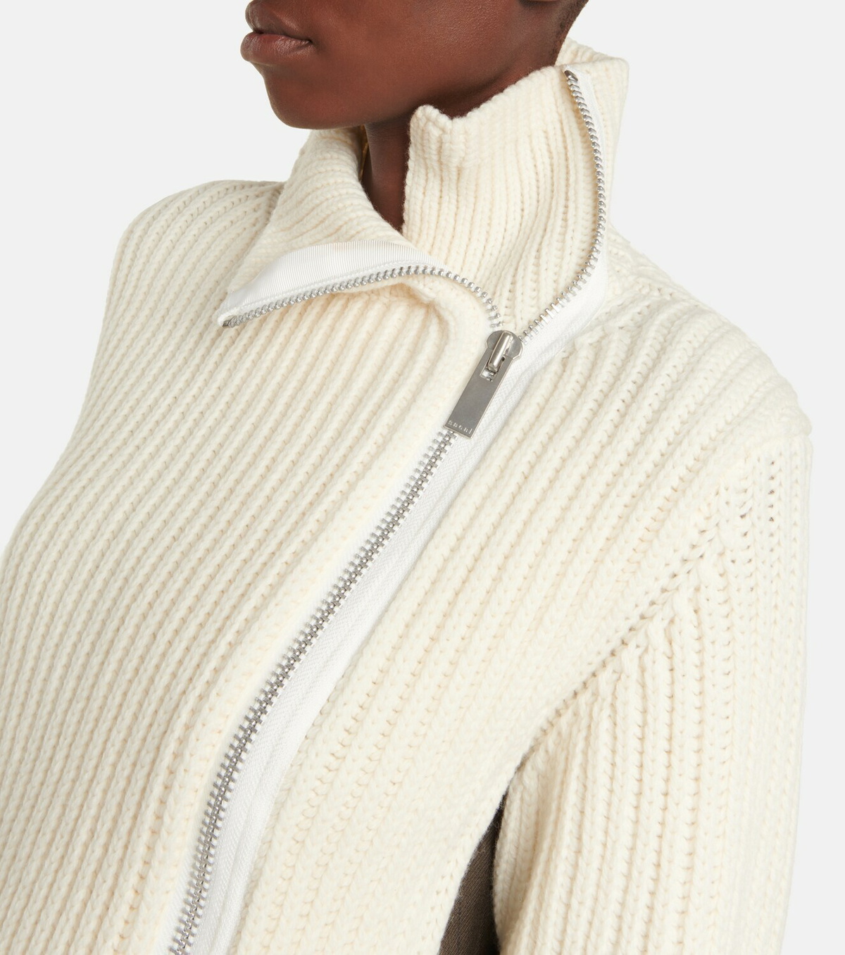 Sacai - Layered wool-blend coat Sacai