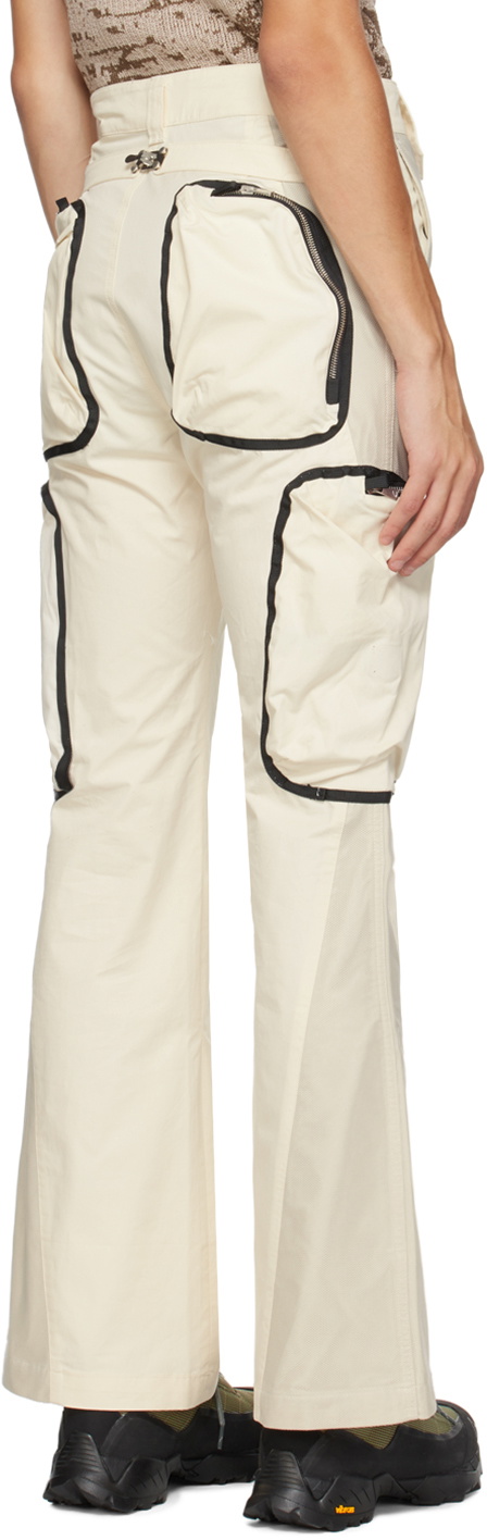 FFFPOSTALSERVICE Off-White Paneled Cargo Pants FFFPOSTALSERVICE