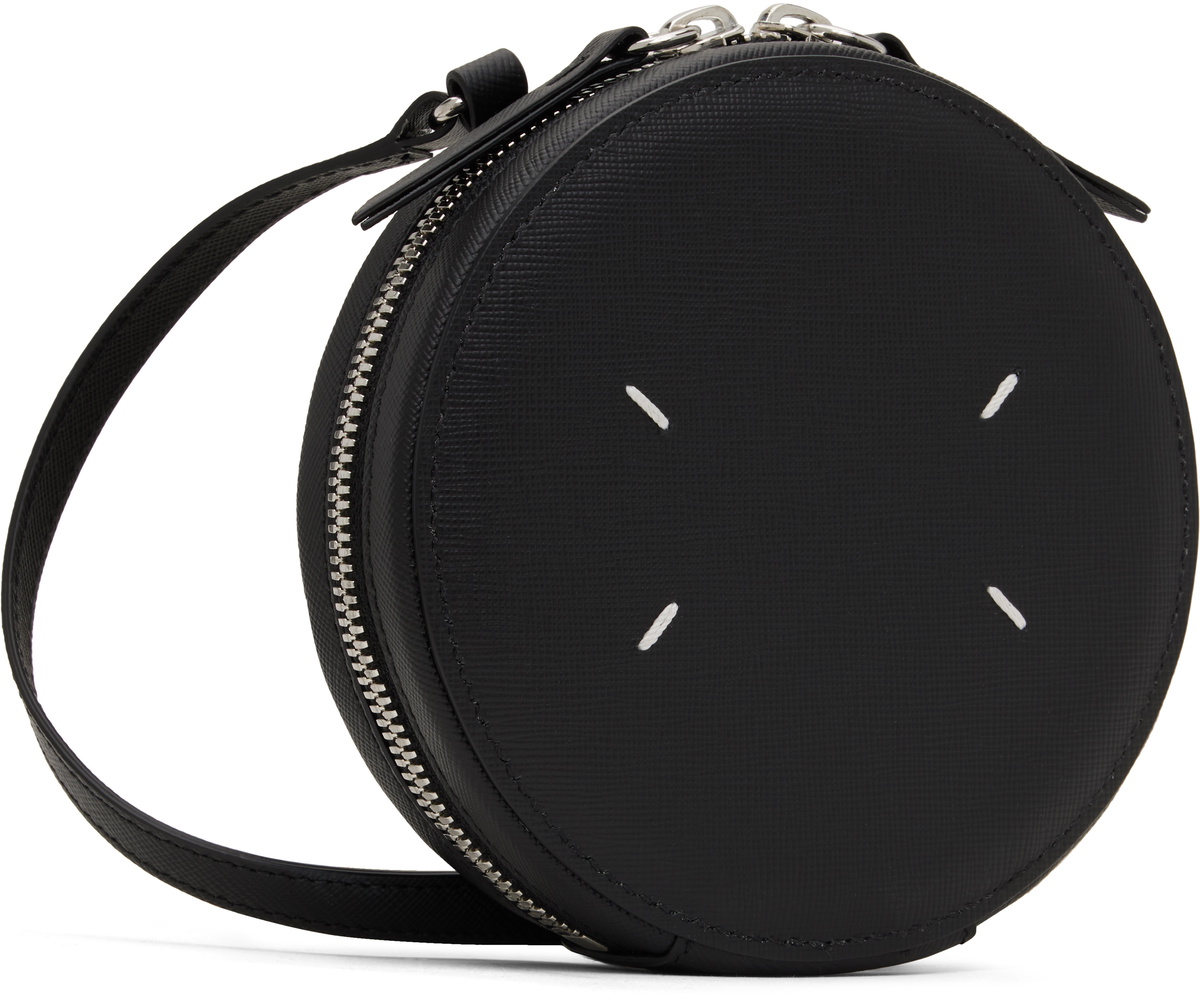 Maison Margiela Black Mini Round Pouch Maison Margiela