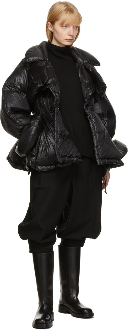 Undercover Black Moto Down Jacket Undercover