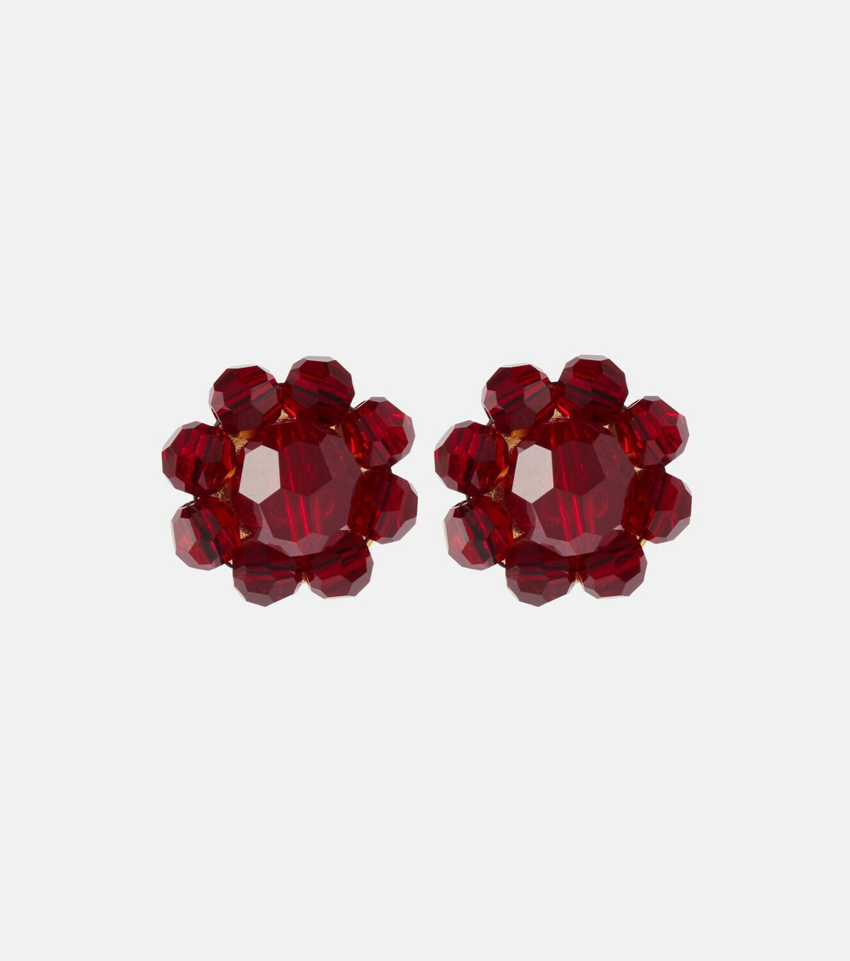 Simone Rocha Daisy crystal stud earrings Simone Rocha