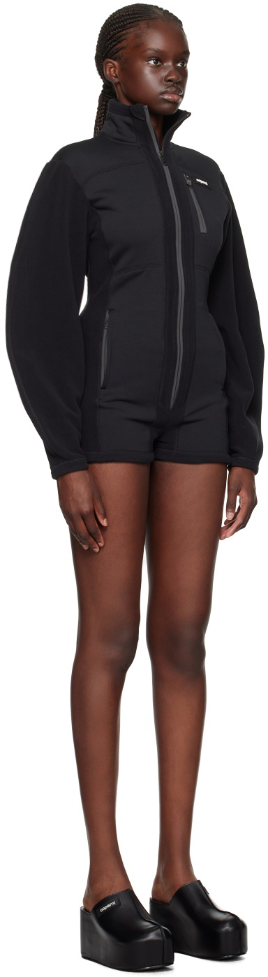 Coperni Black Zip Romper Coperni