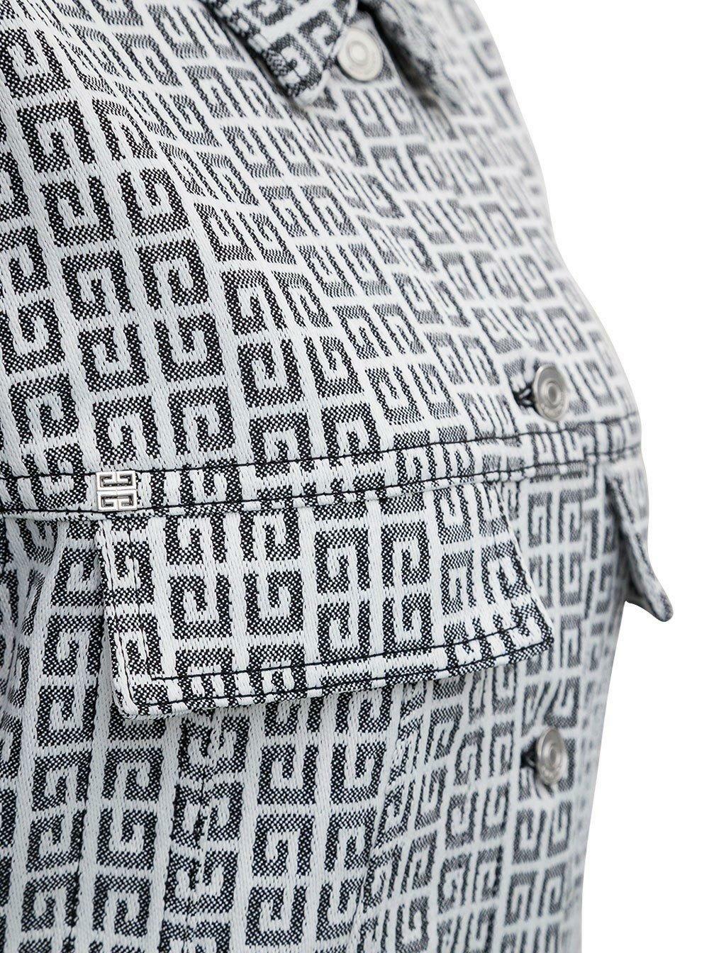 Givenchy 4g Jacquard Denim Jacket Givenchy