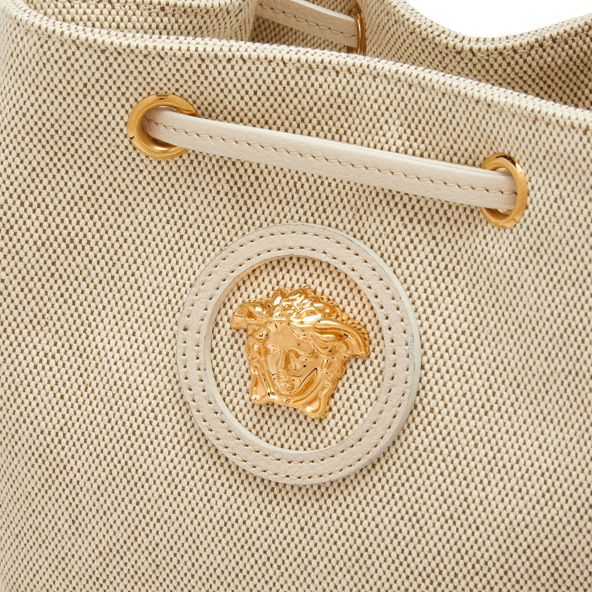 Versace Women's Bucket Bag in Beige Versace