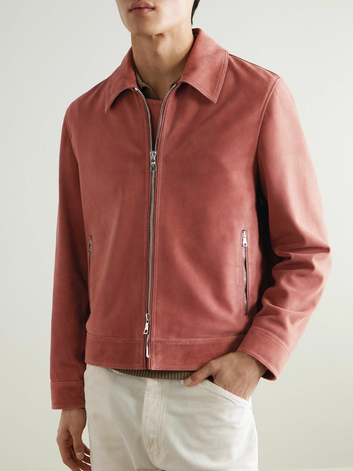 Mr P. - Suede Jacket - Red Mr P.