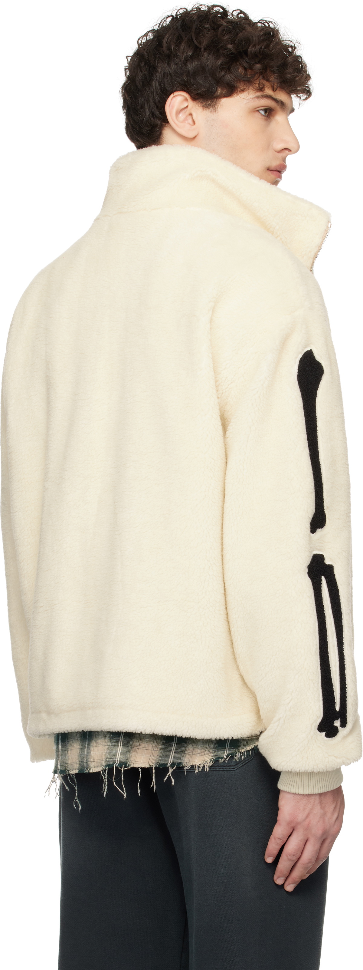 AMIRI Off-White Bones Fleece Jacket Amiri
