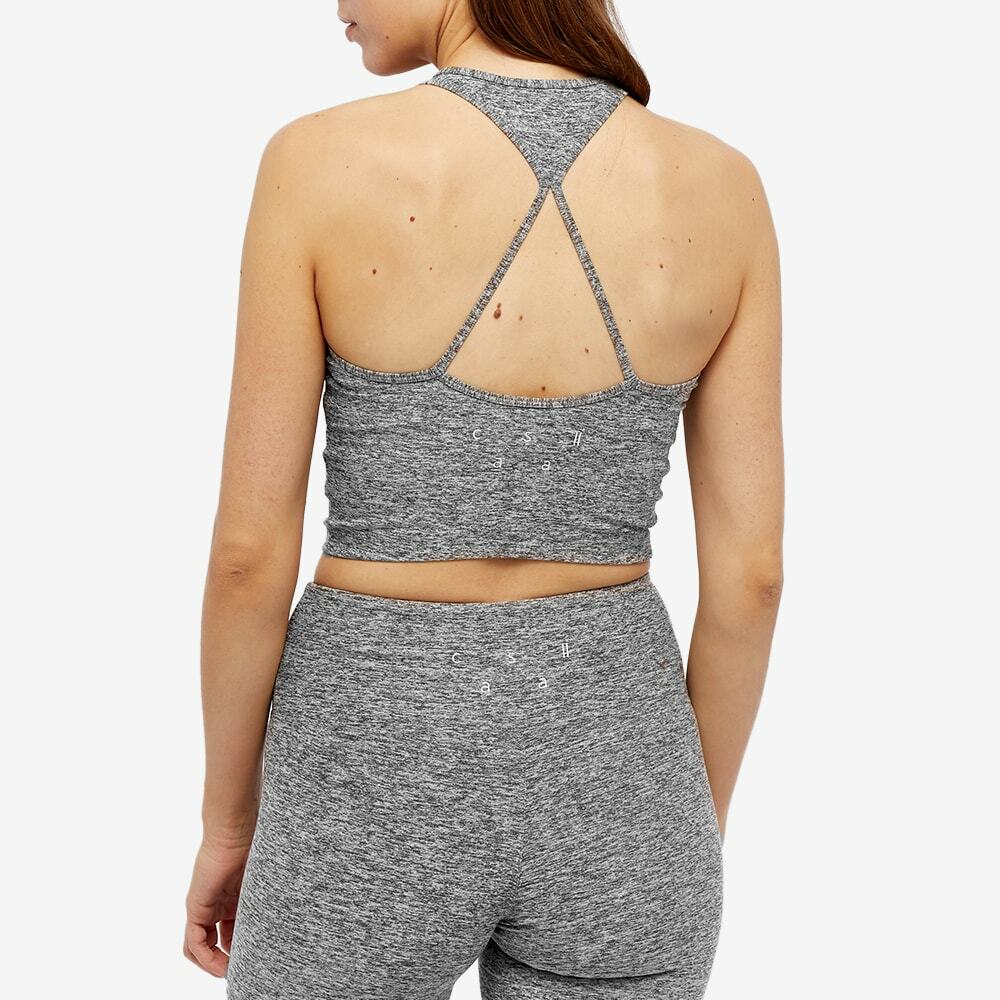 Casall Women's Soft Touch Crop Top in Grounding Grey Melange CASALL