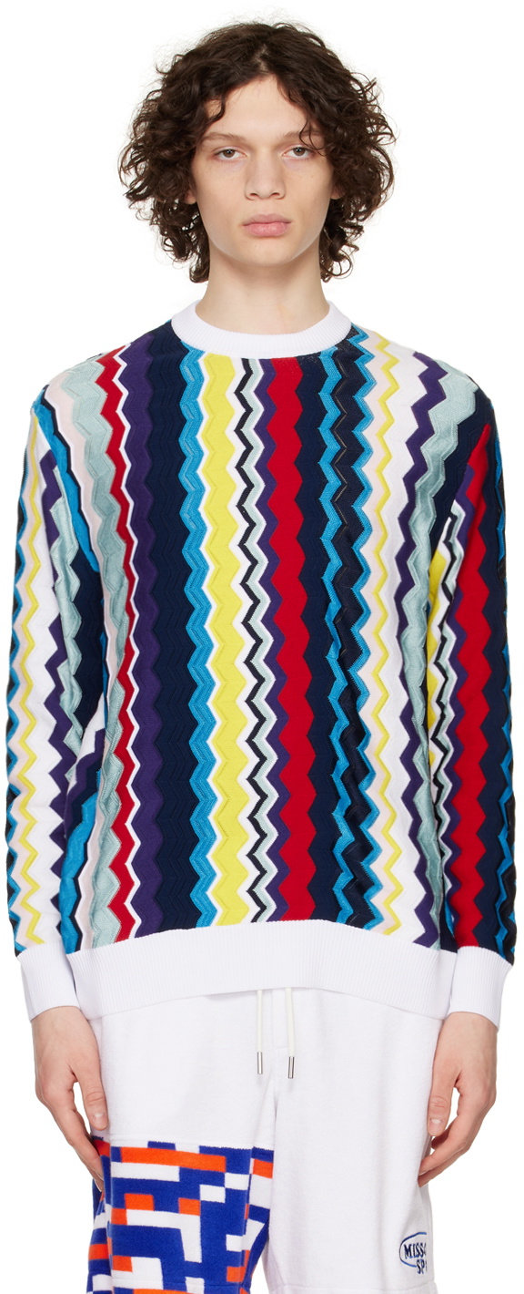 Missoni Multicolor Chevron Sweater Missoni