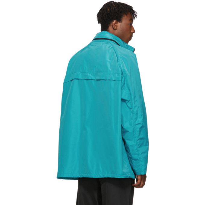 Balenciaga Blue Technical Faille Windbreaker Jacket Balenciaga