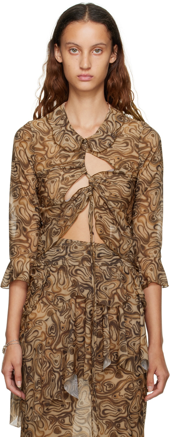 AVAVAV Brown Holy Shirt 2.0 Blouse AVAVAV