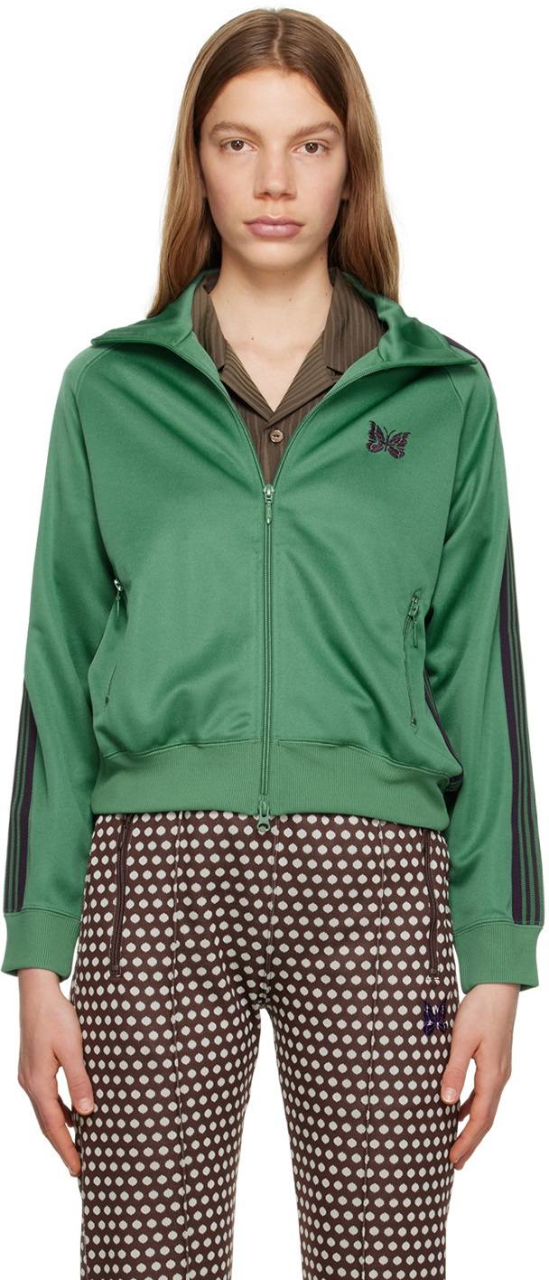 NEEDLES Green Striped Track Jacket Needles