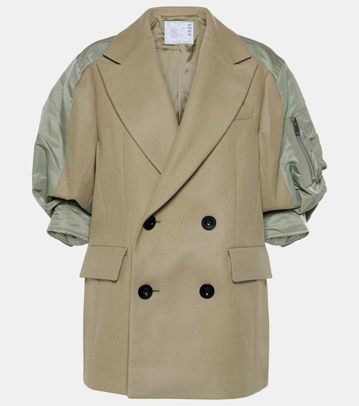 Sacai Double-breasted wool jacket Sacai