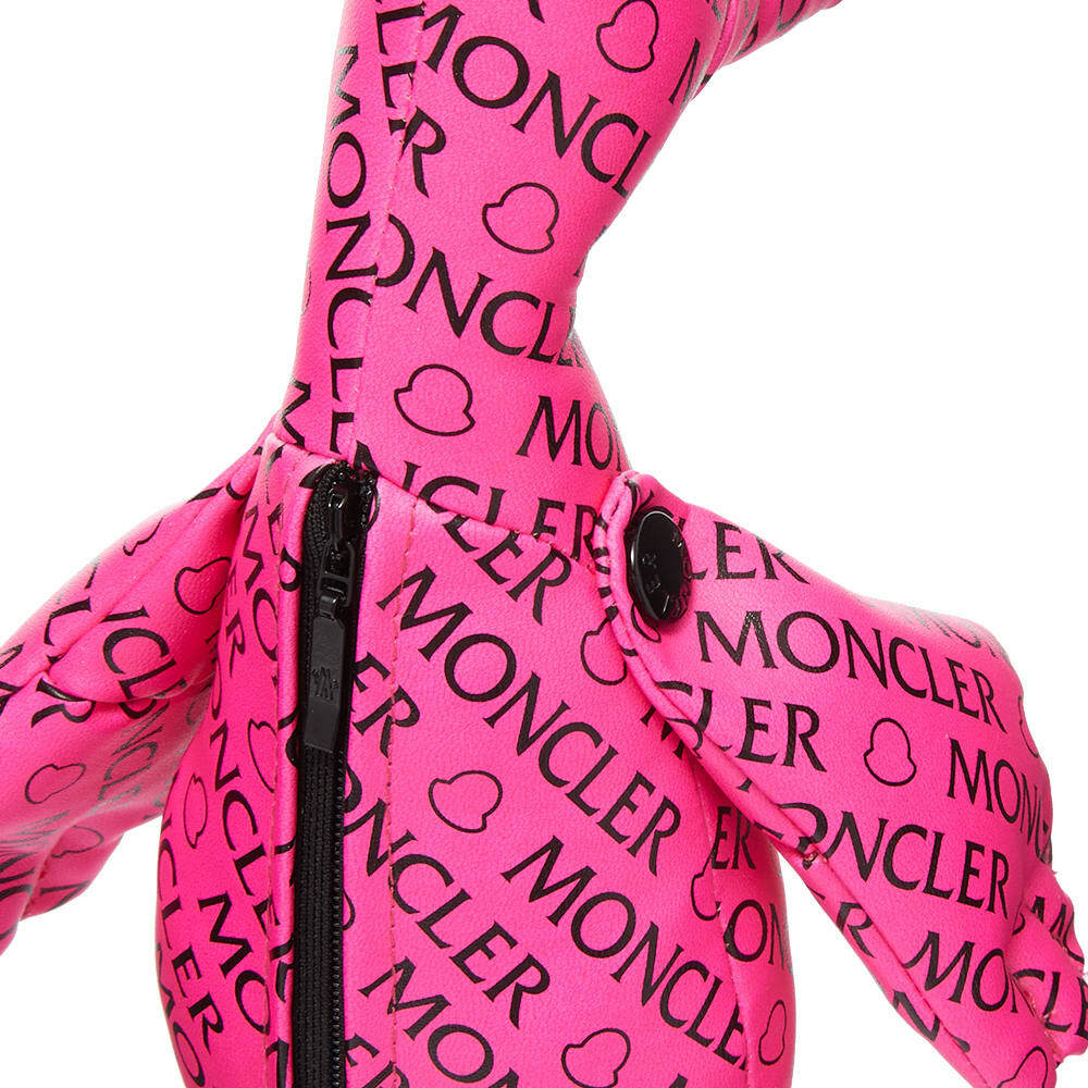 Moncler Men's Duck Key Ring in Pink Moncler