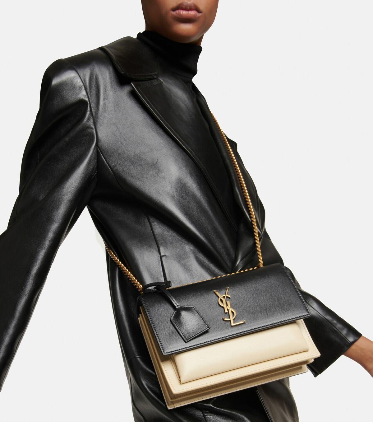 Saint Laurent - Sunset Medium leather shoulder bag Saint Laurent