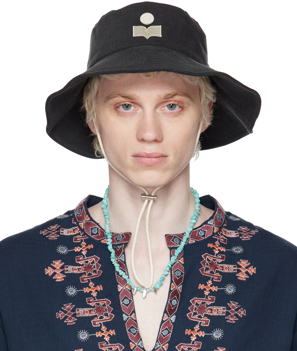 Isabel Marant Gray Delya Denim Hat Isabel Marant