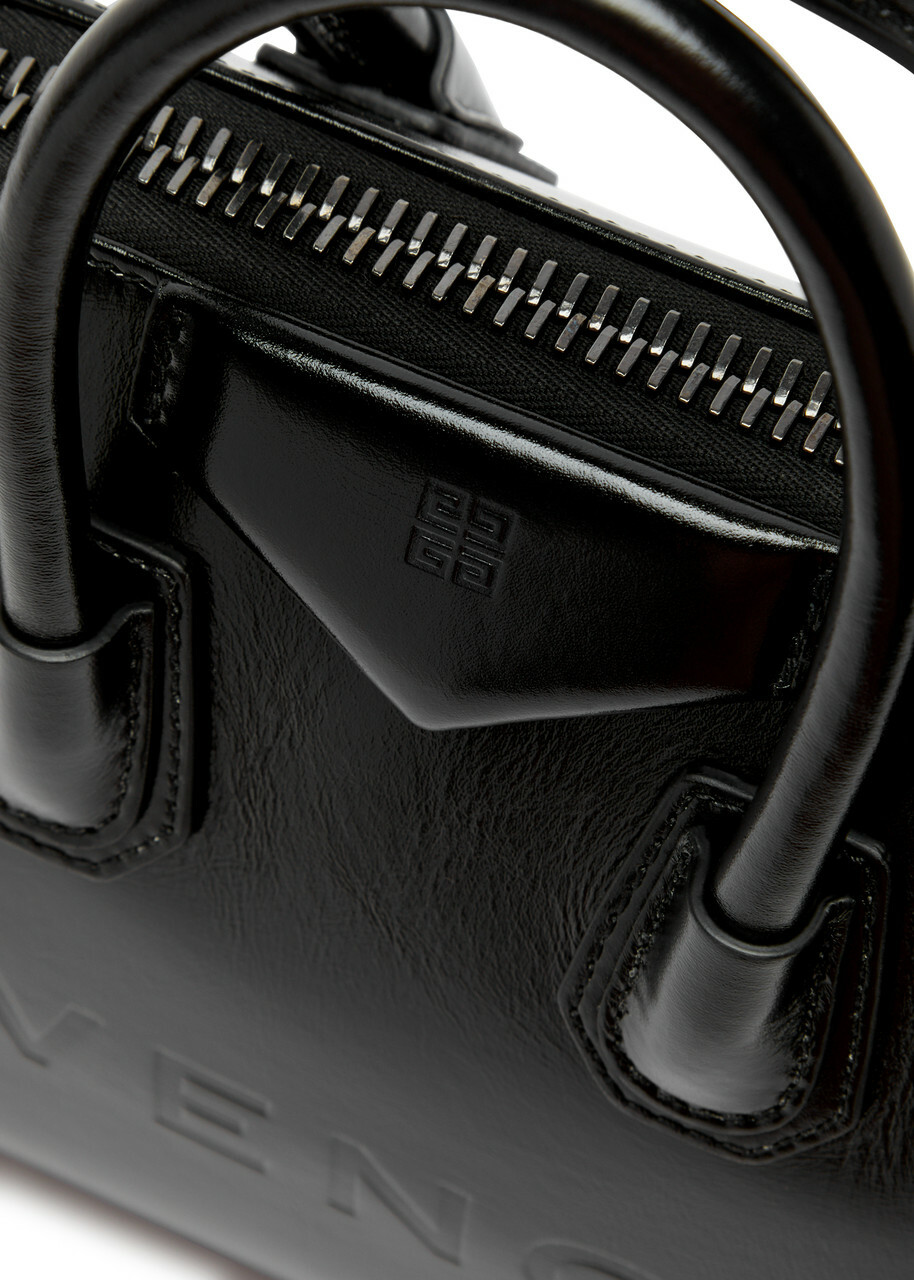 Givenchy Antigona Mini Leather top Handle bag - Black - One Size Givenchy
