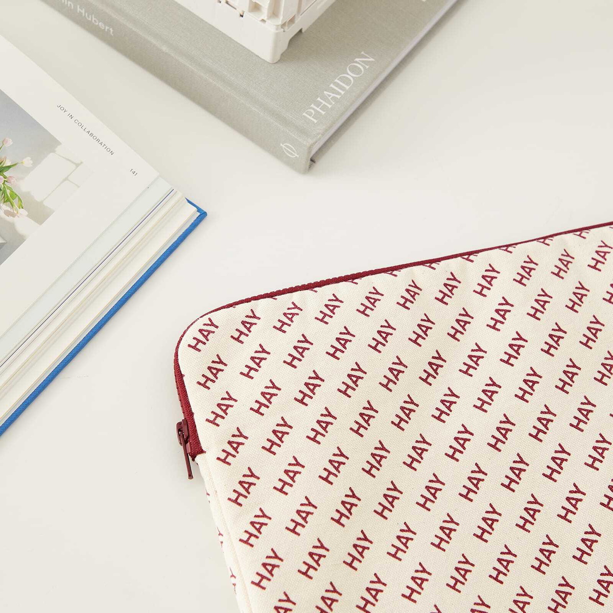 HAY Logo Laptop Cover in Burgundy HAY