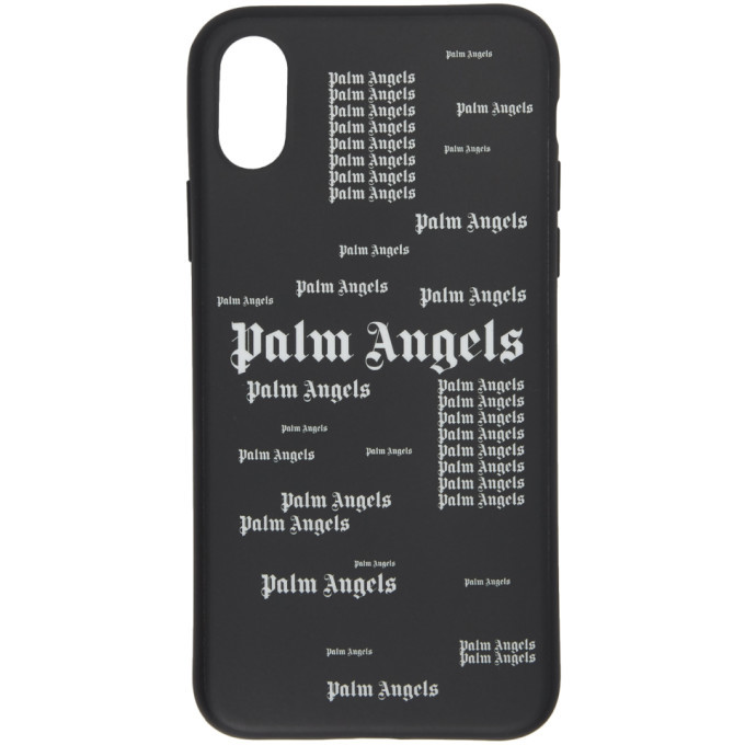 Palm Angels Black Logo iPhone X Case Palm Angels