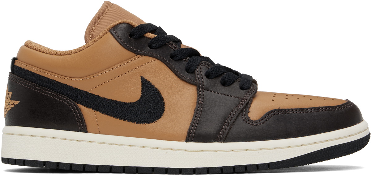 Nike Jordan Tan & Brown Air Jordan 1 Low SE Sneakers Nike Jordan Brand