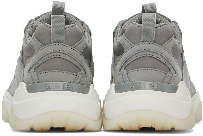 AMIRI Gray Bone Runner Low-Top Sneakers Amiri