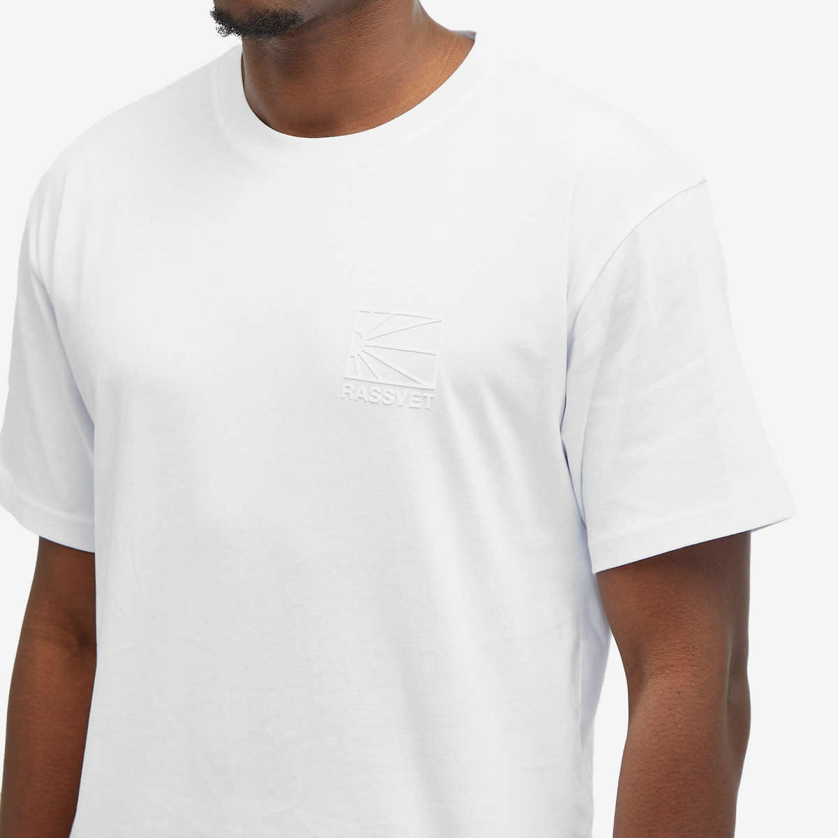 PACCBET Men's Mini Logo T-Shirt in White PACCBET