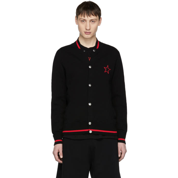 Givenchy Black Knit Star Bomber Jacket Givenchy