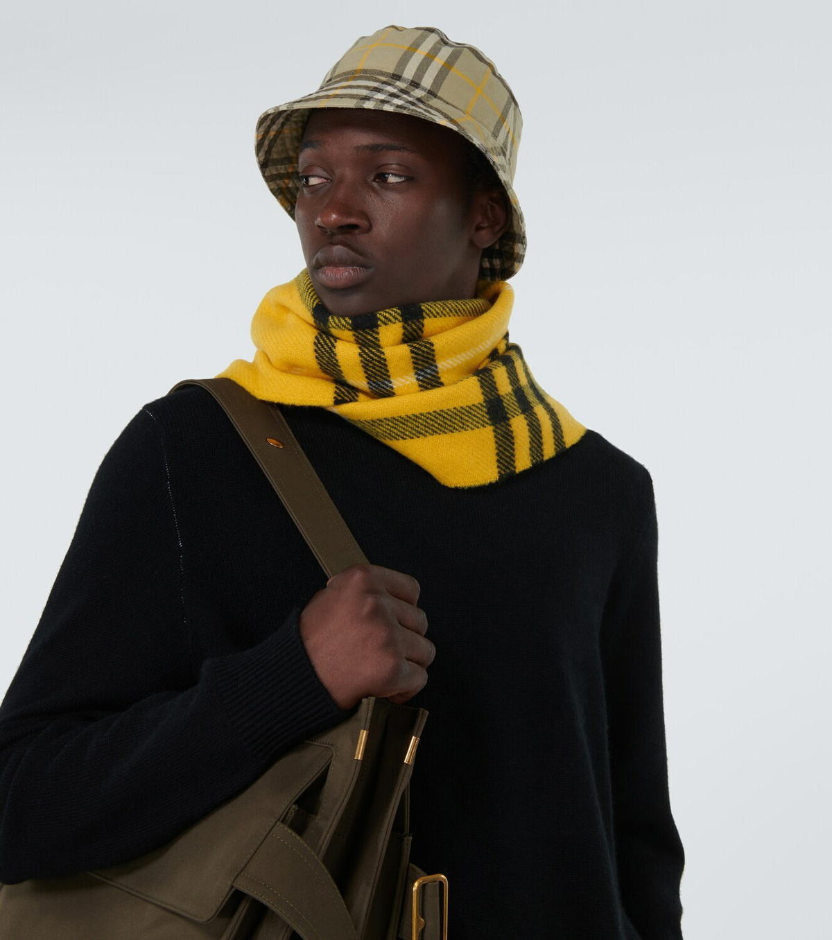 Burberry Burberry Check wool and cashmere scarf Burberry