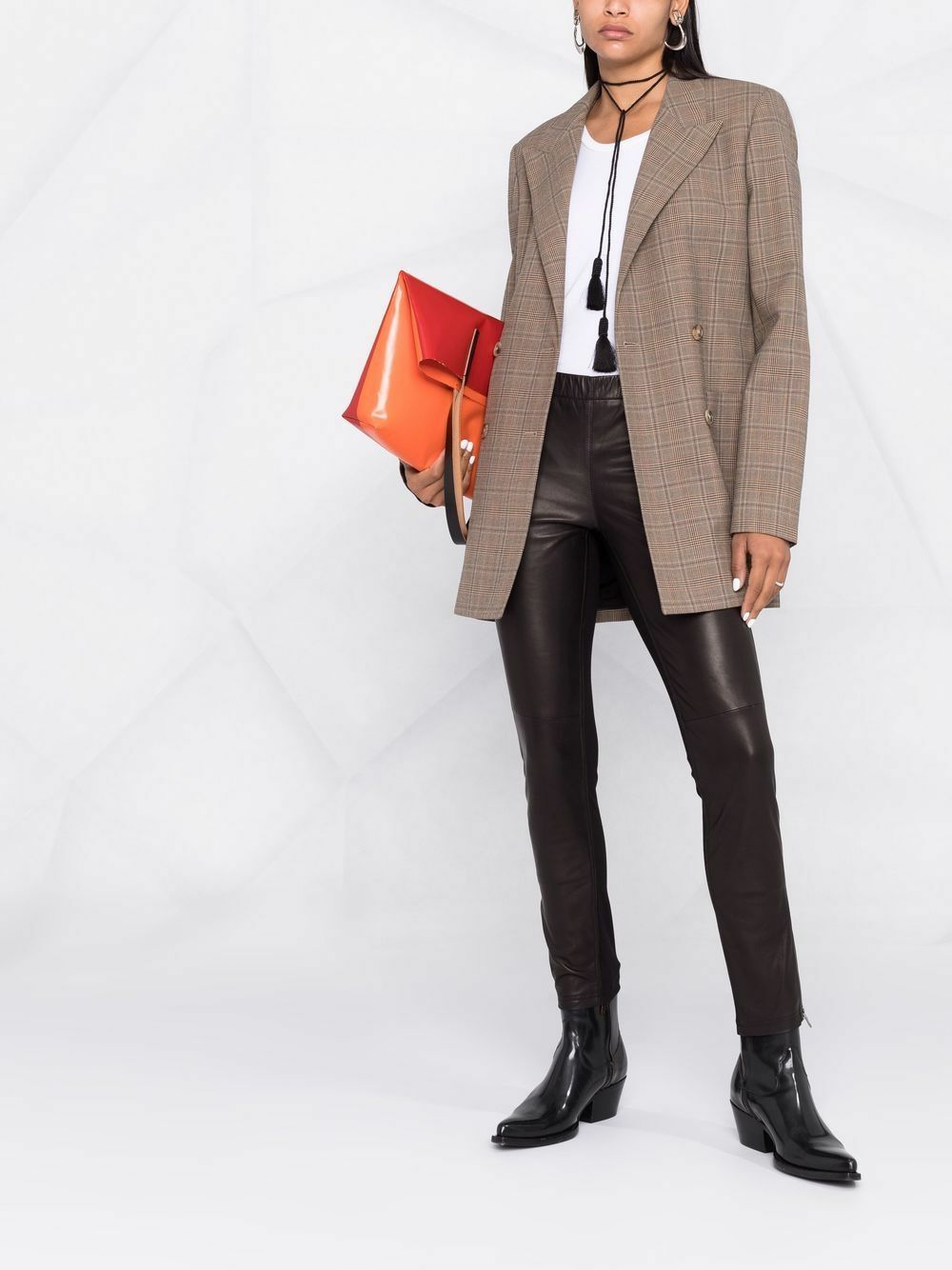 PAROSH - Leather Trousers Parosh