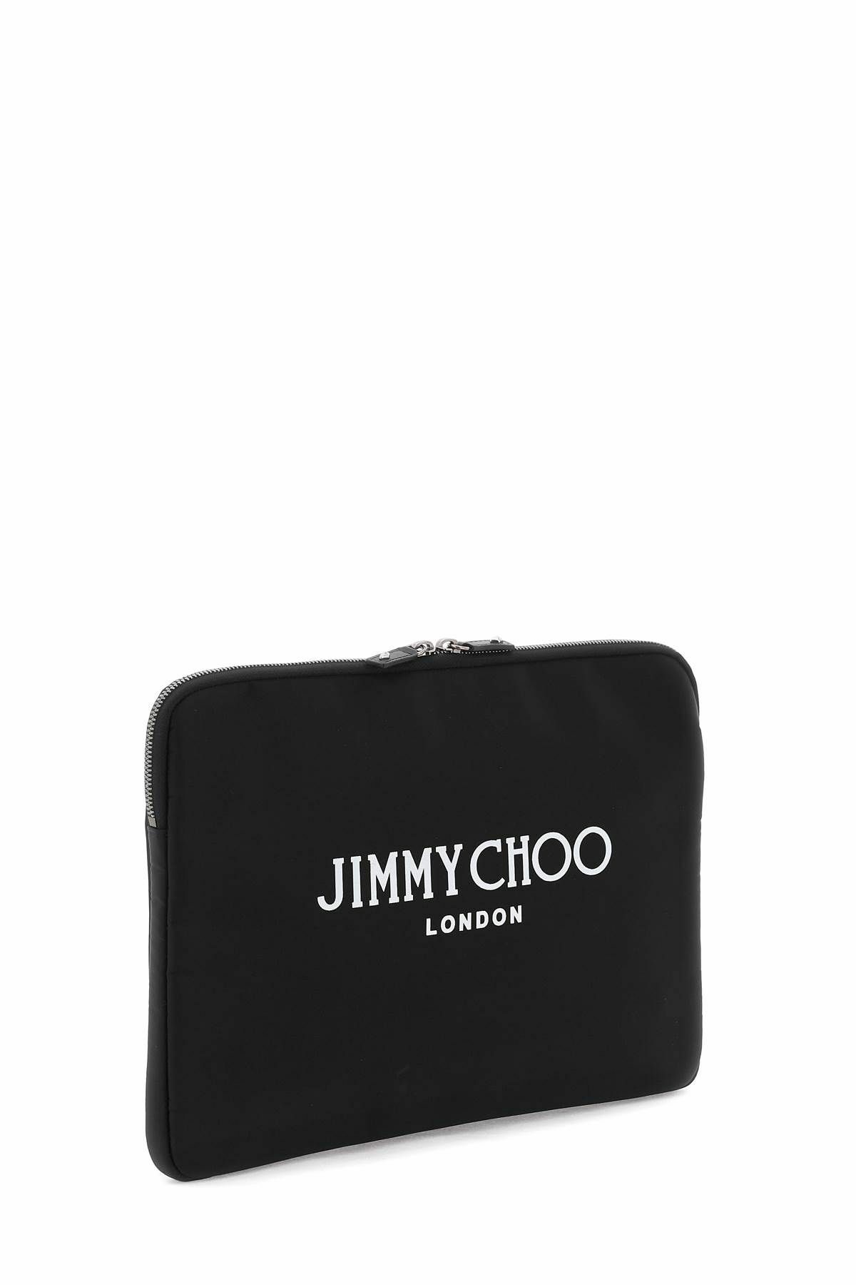 JIMMY CHOO pouch with logo Black Jimmy Choo