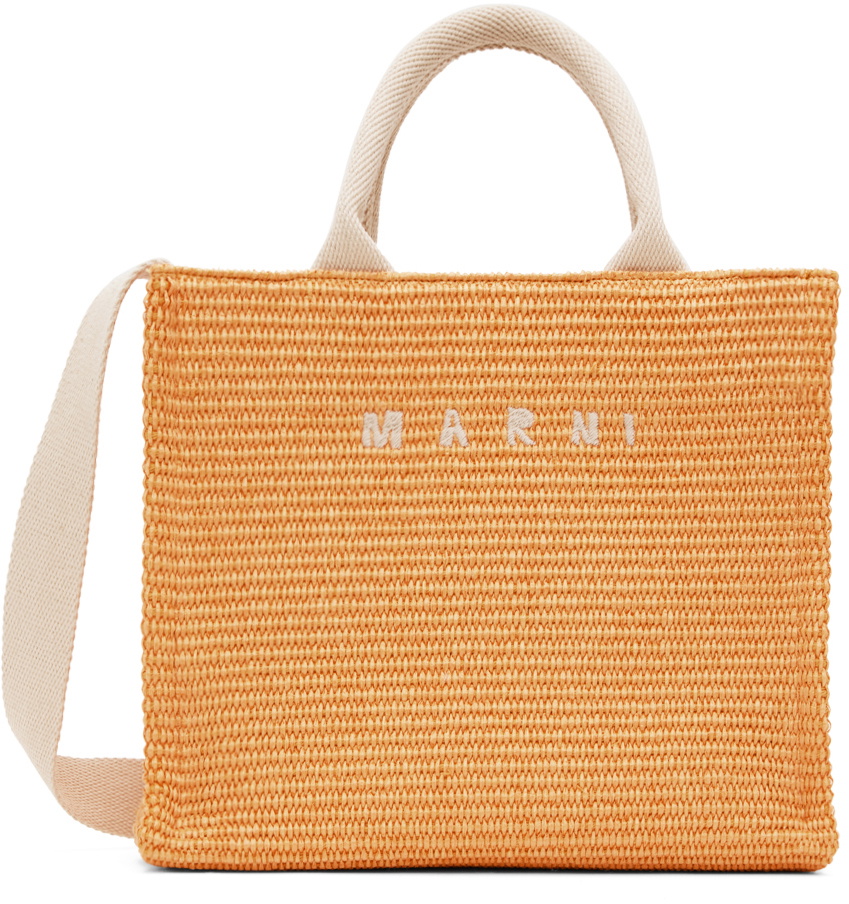 Marni Orange Small East West Tote Marni