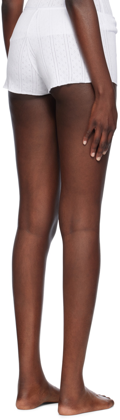 Cou Cou White 'The Teeny Tiny' Shorts Cou Cou