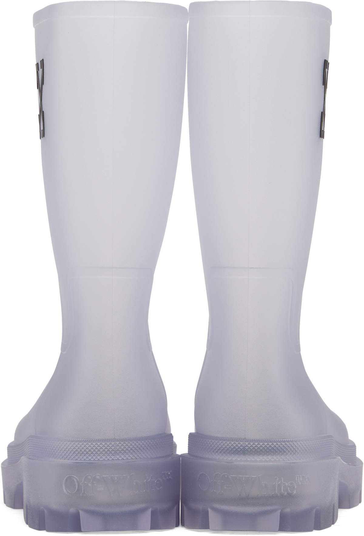 Off-White Transparent Black Arrow Reboot Boots Off-White